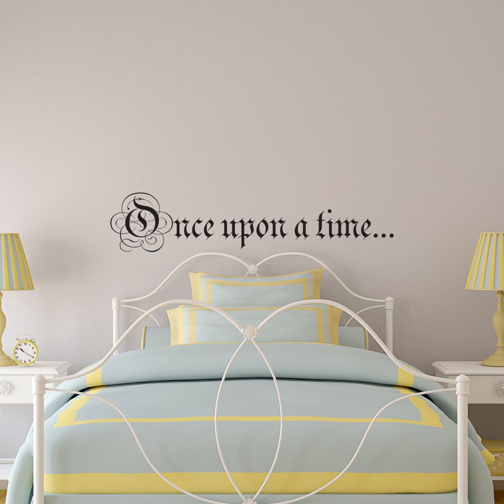 Once Upon A Time Wall Decal - Fairytale Nursery Decor P161 - Etsy