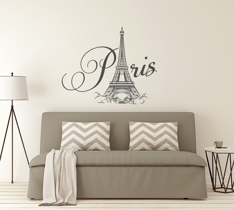 Paris Wall Art France Decor Eiffel Tower Wall Decal Paris - Etsy