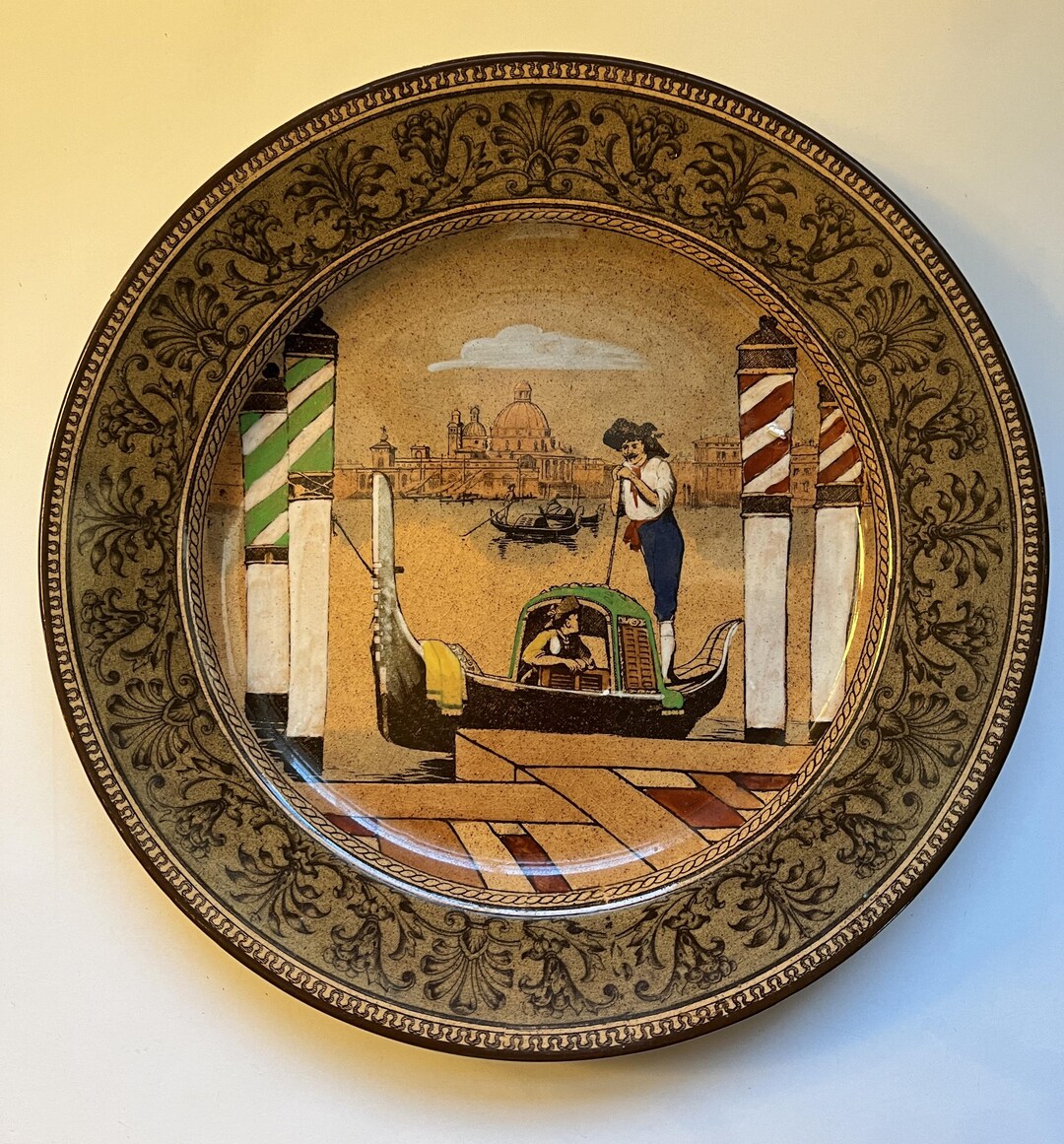 Royal Doulton Plate, Canal Series Ware, Gondoliers Pattern D3039 ...