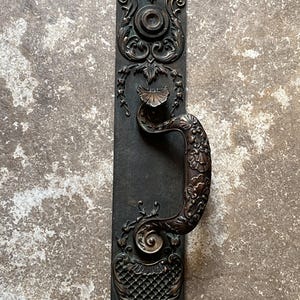 Russell, Erwin, Bronze Large, Ornate, Heavy, Victorian Door Handle With ...