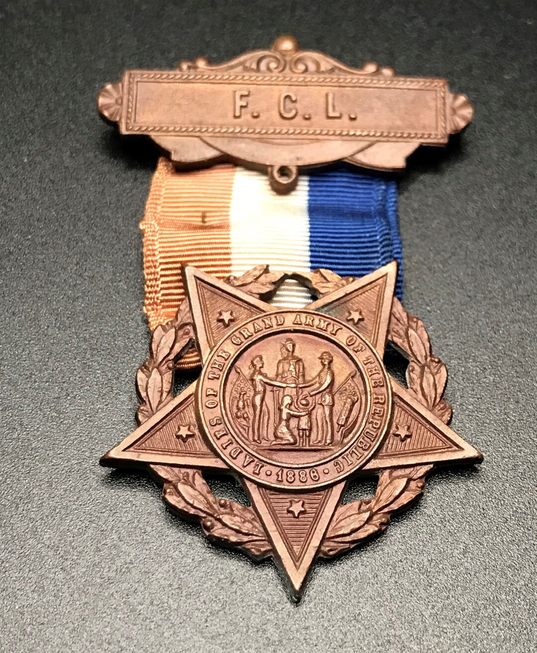 Antique GAR Grand Army of the Republic Ladies Medal 1886 # 642 - Etsy