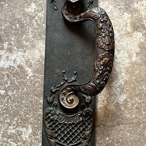 Russell, Erwin, Bronze Large, Ornate, Heavy, Victorian Door Handle With ...