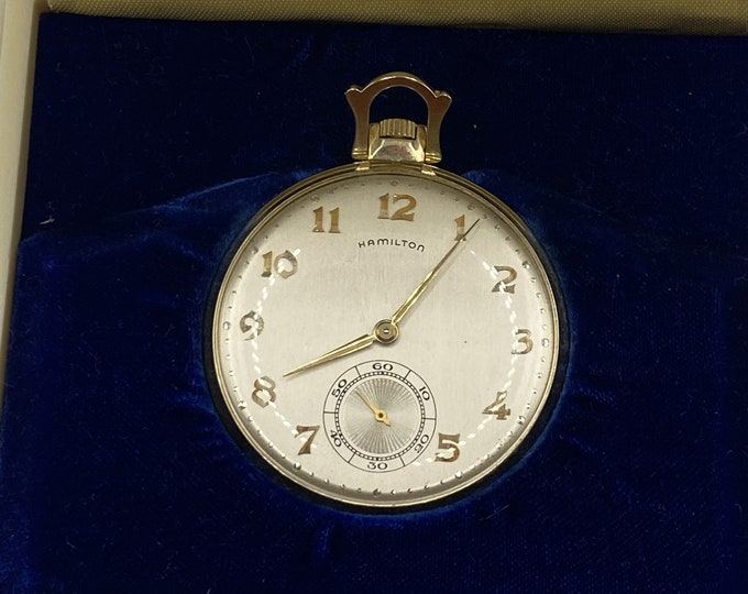 14K Solid Gold Hamilton Pocket Watch 21 Jewels, Grade 921 Gentlemen's ...