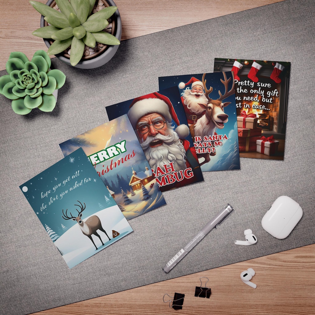 Funny Christmas Greeting Cards, Sarcastic Holiday Cards, Humorous Xmas ...
