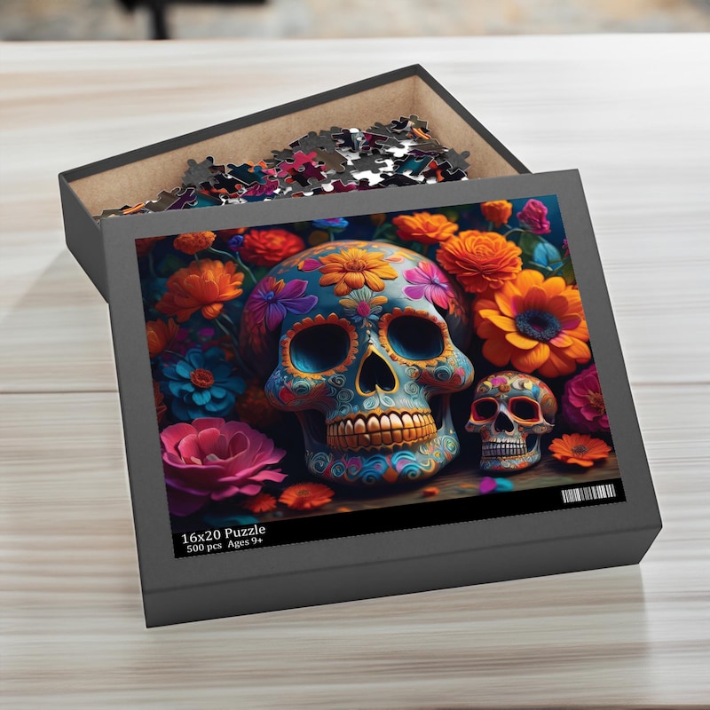 Sugar Skull Puzzle - Etsy