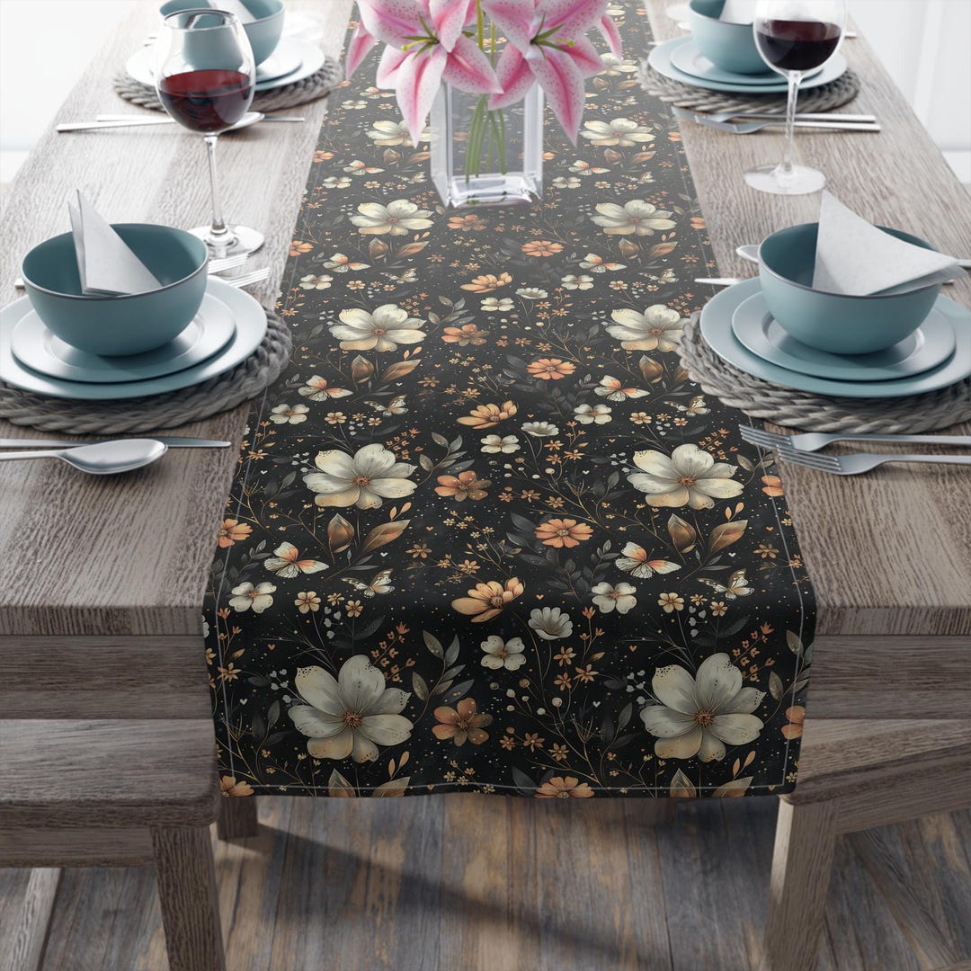 Witchy Garden Table Runner: Gothic Home Altar Decor - Etsy