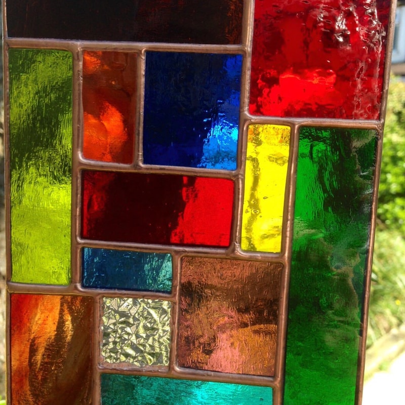 Abstract Stain Glass - Etsy
