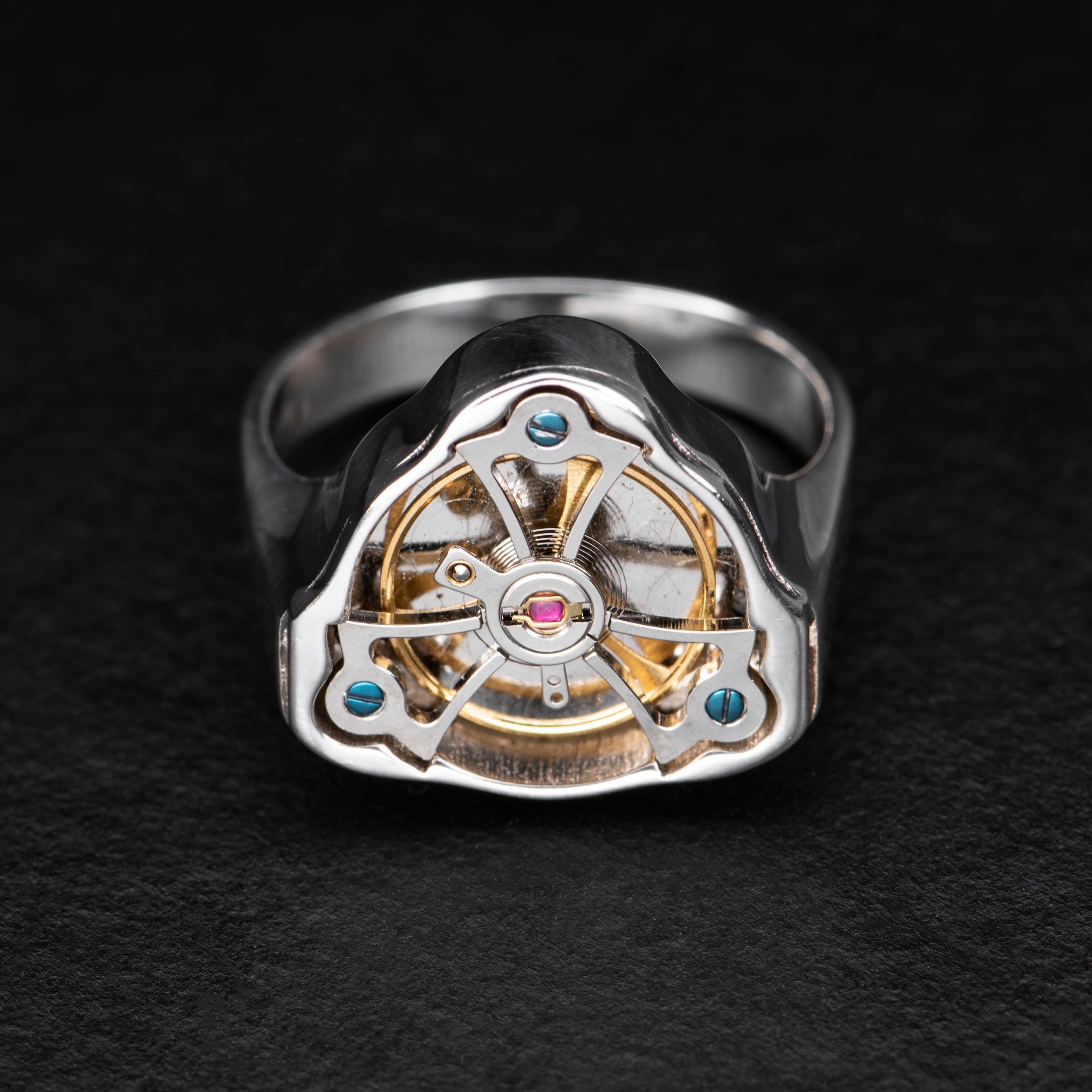 Spinning Kinetic Mechanical Ring Tourbillion Movement - Etsy