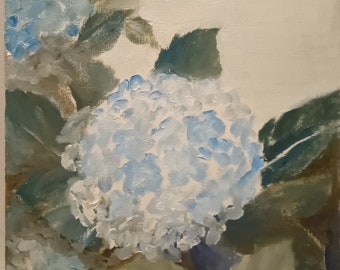 Hydrangea Oil Painting on Canvas by Neetu Vishwakarma Large Original ...