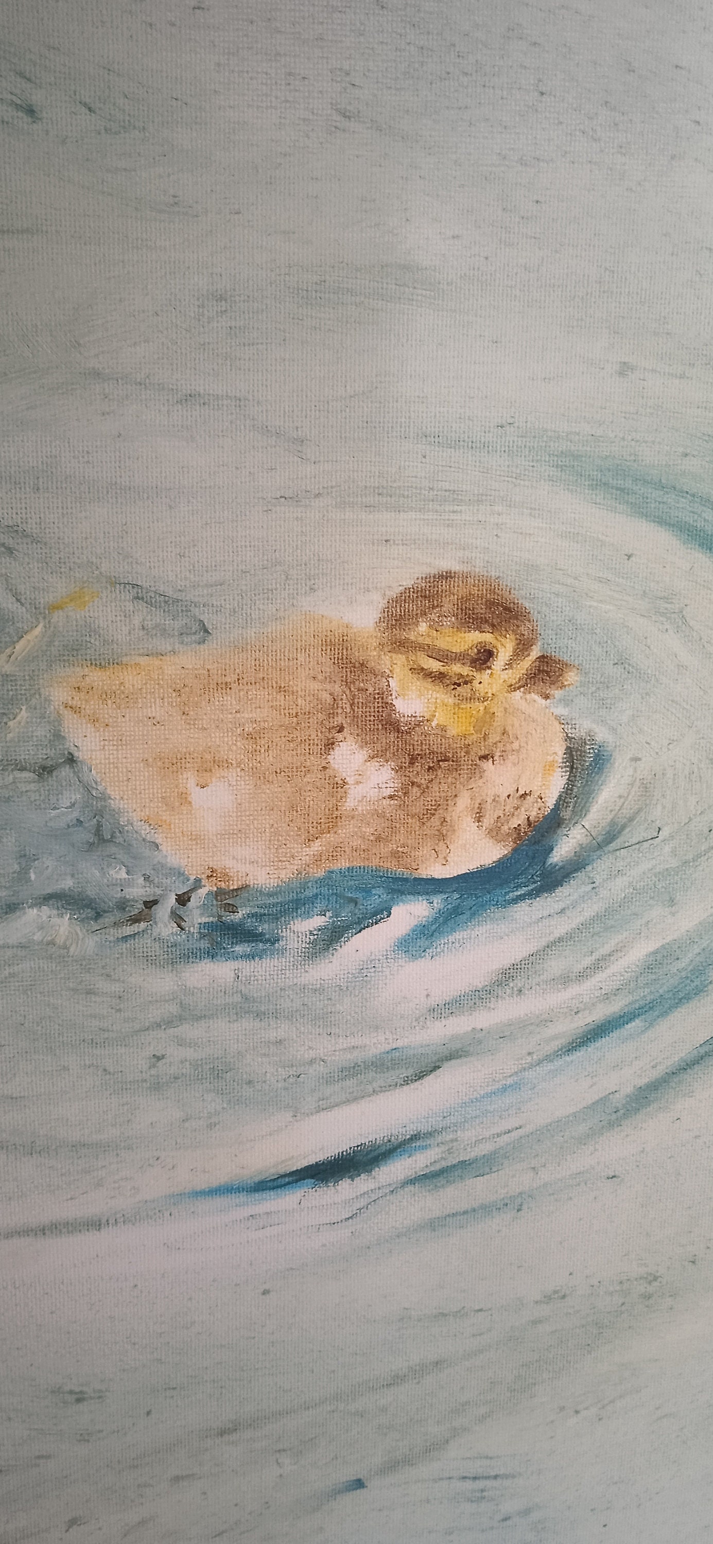 Duckling Painting Oil Painting on Canvas - Etsy