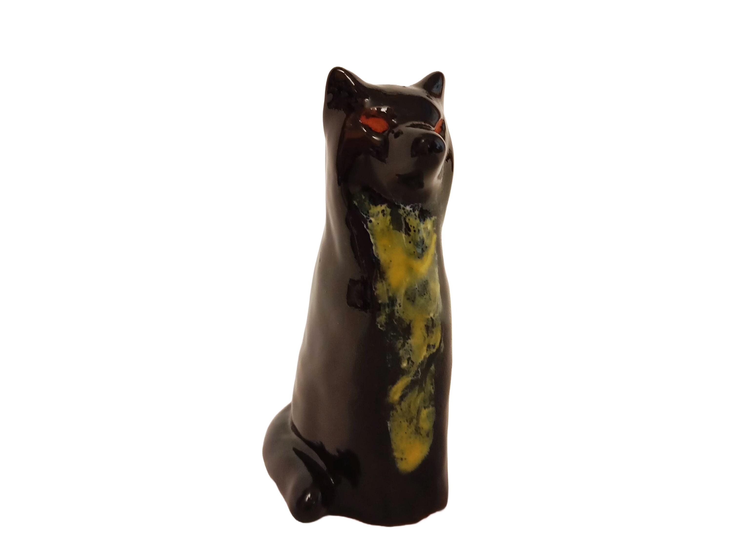 Ceramic Wolf Figurines - Etsy