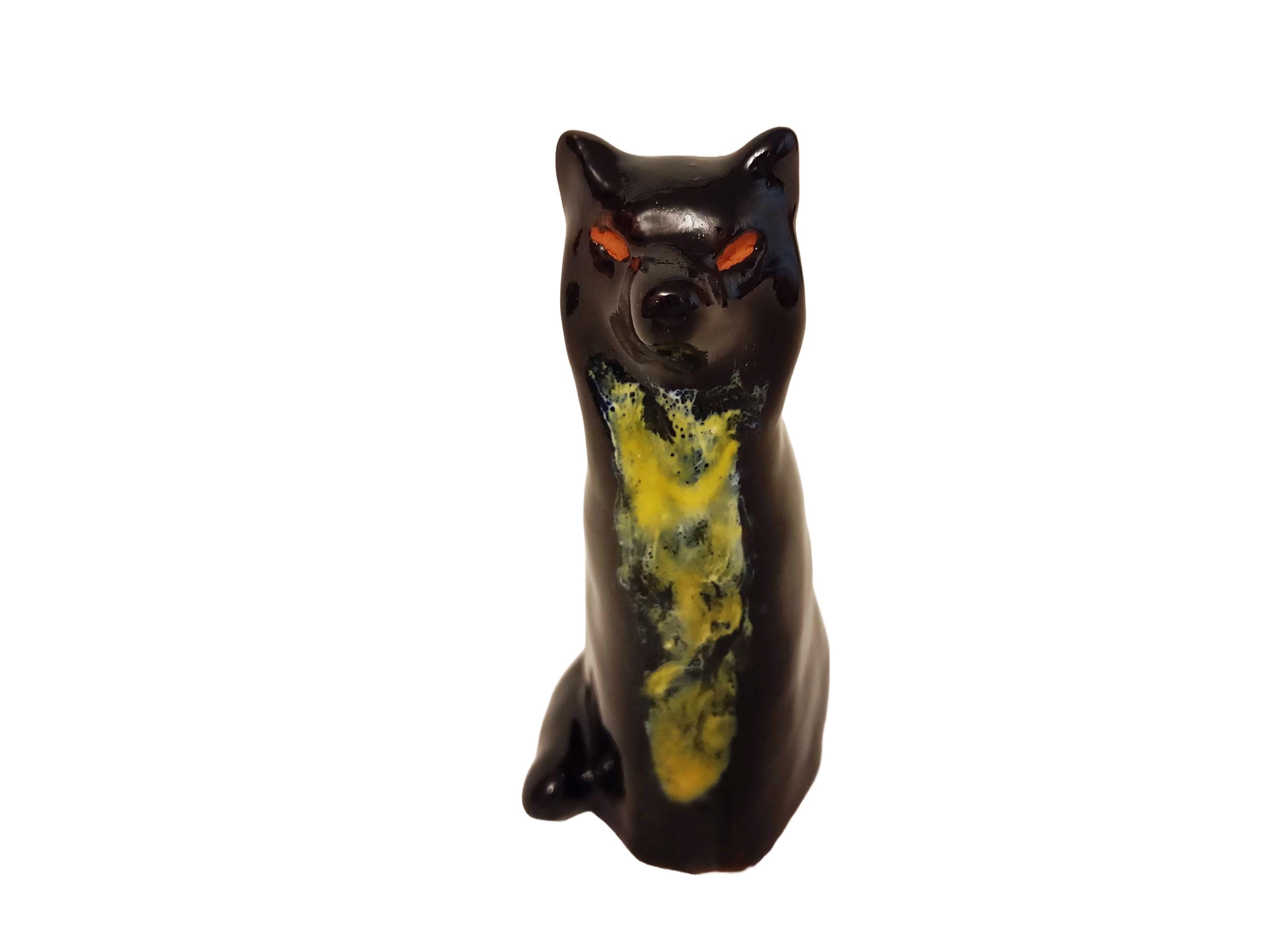 Ceramic Wolf Figurines - Etsy