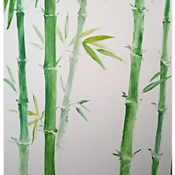 Bamboo Painting - Etsy