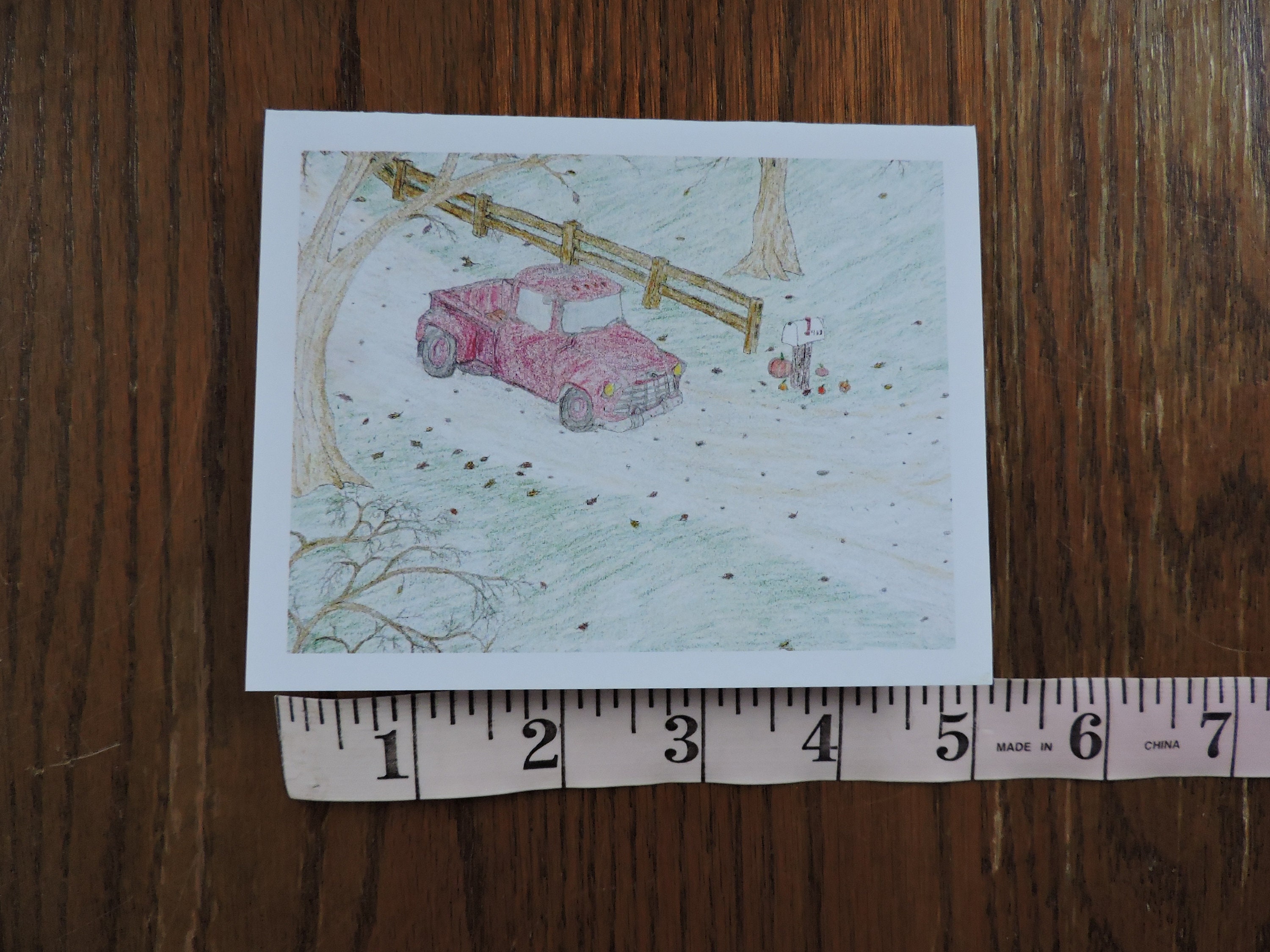Vintage Farm Trucks and Tractors Greeting Cards, 4 Printed Colored ...
