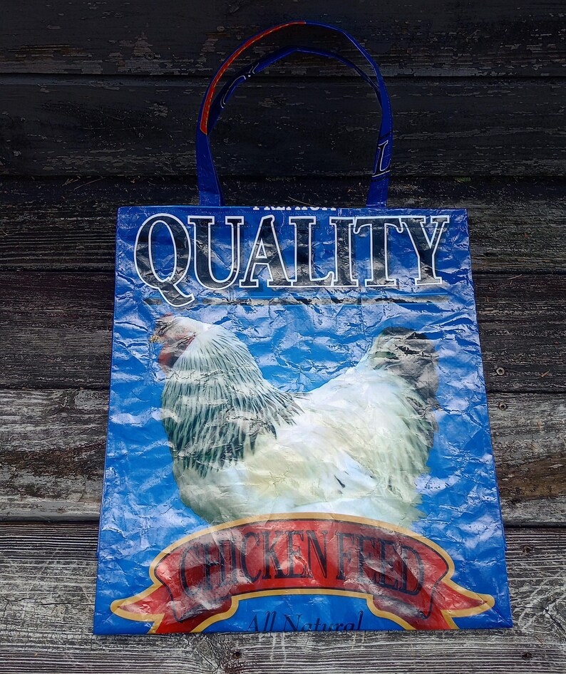 Chicken Layer Pellet Feedbag, Grocery Bag, Market Bag, Beach Bag, Gift ...