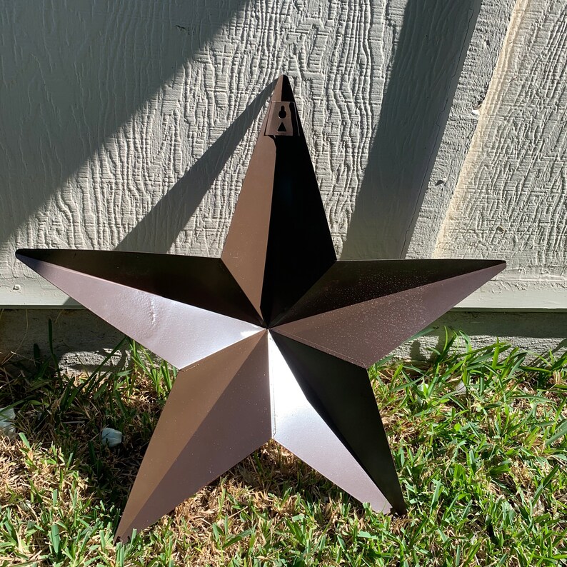 24" RUSTIC BRONZE Metal Barn Star Wall Art Decor Art Western Home Decor ...