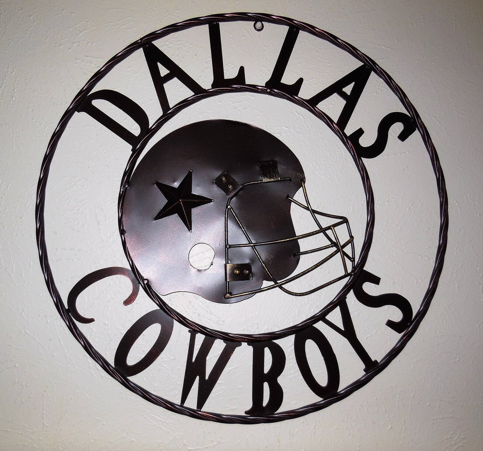 DALLAS COWBOYS Custom Metal Vintage Craft Team Sign Western Home Decor ...