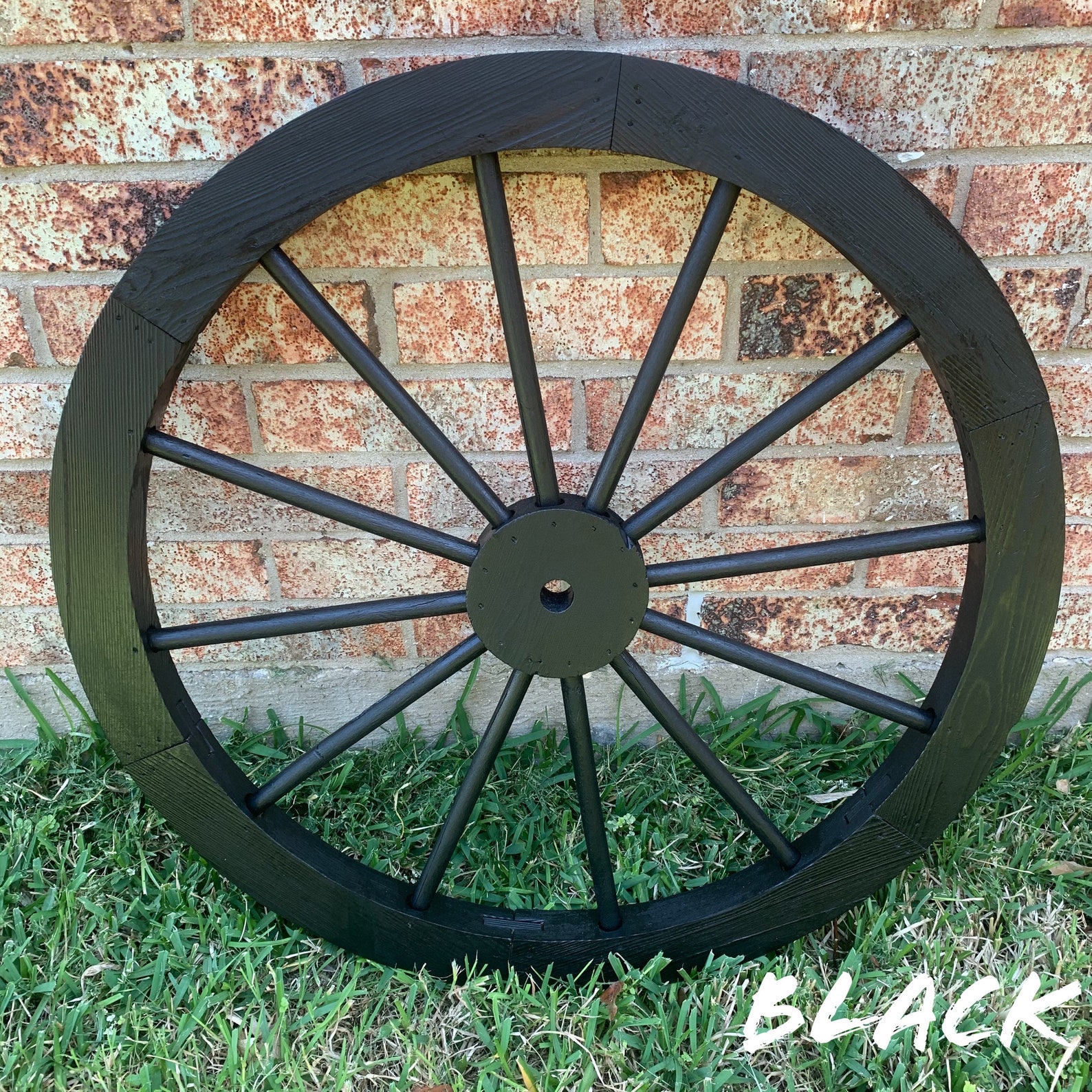 WAGON WHEEL Wood Barn Style Western Country Home Decor Ranch Farmhouse ...
