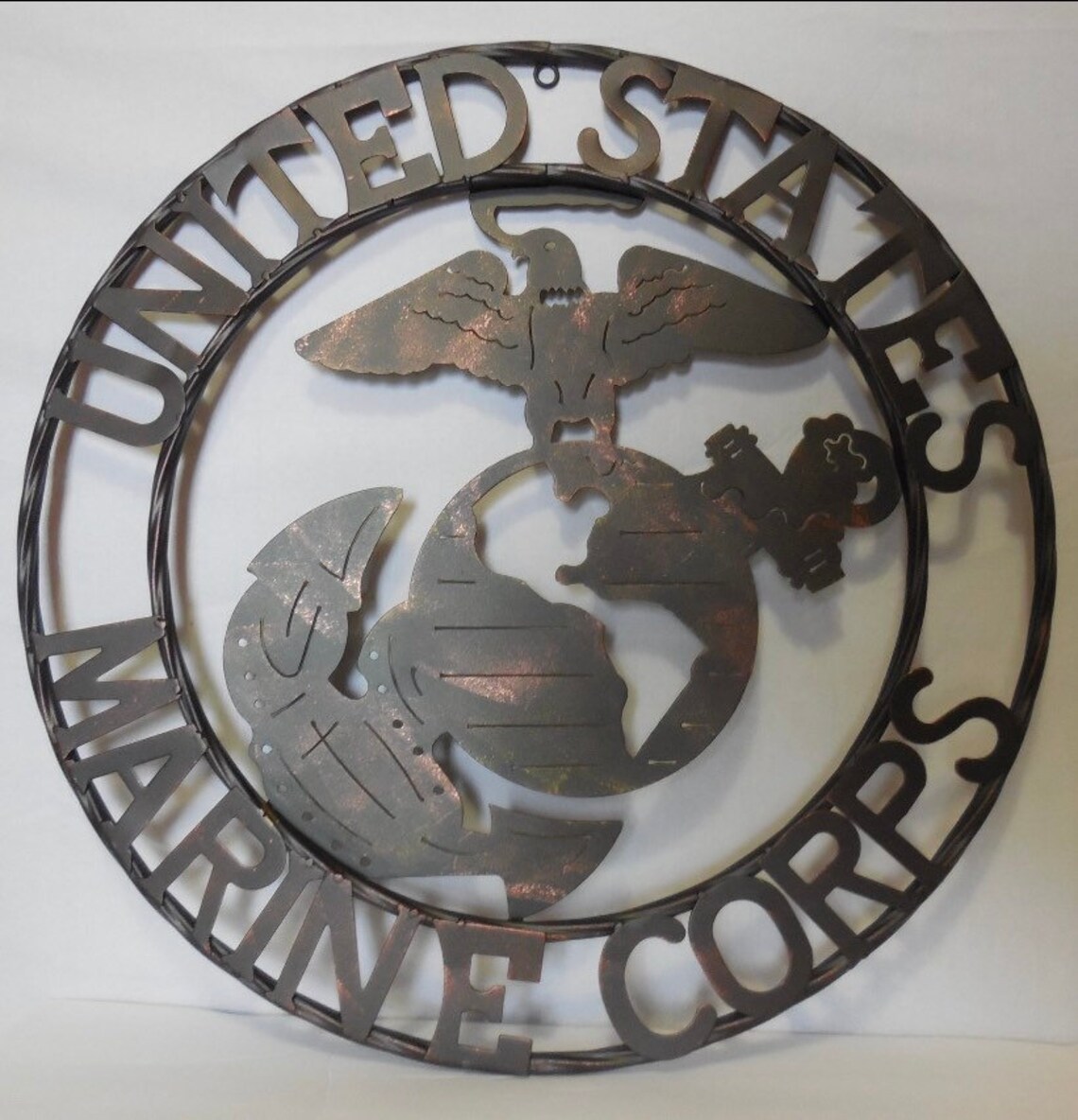 24" US MARINES Military Metal Wall Art Western Home Decor United States ...