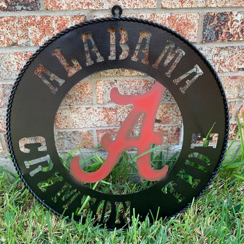 ALABAMA CRIMSON Tide Lasercut Custom Metal Vintage Metal Sign - Etsy