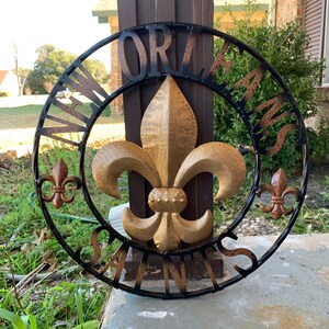 18",24",32",36" NEW ORLEANS Saints Metal Craft Wall Sign Art Rustic ...