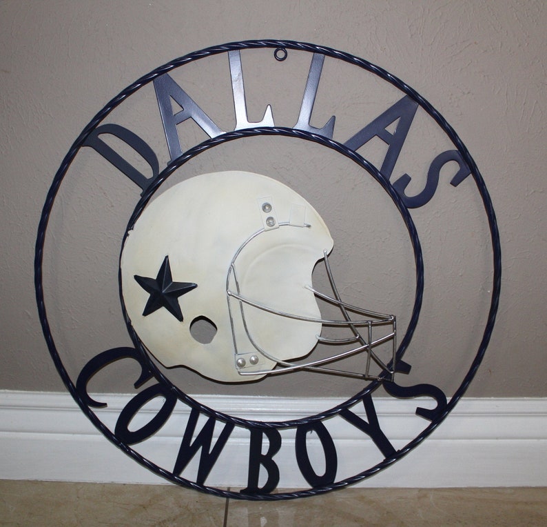 DALLAS COWBOYS Metal Custom Vintage Craft Sign Western Home - Etsy