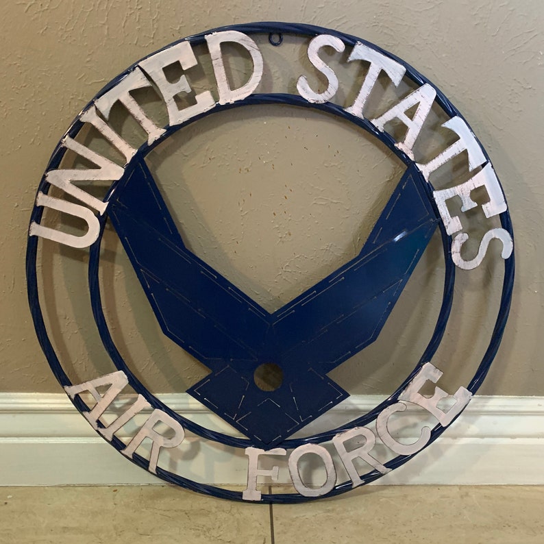 24 US AIR FORCE Military Metal Wall Art Western Home - Etsy