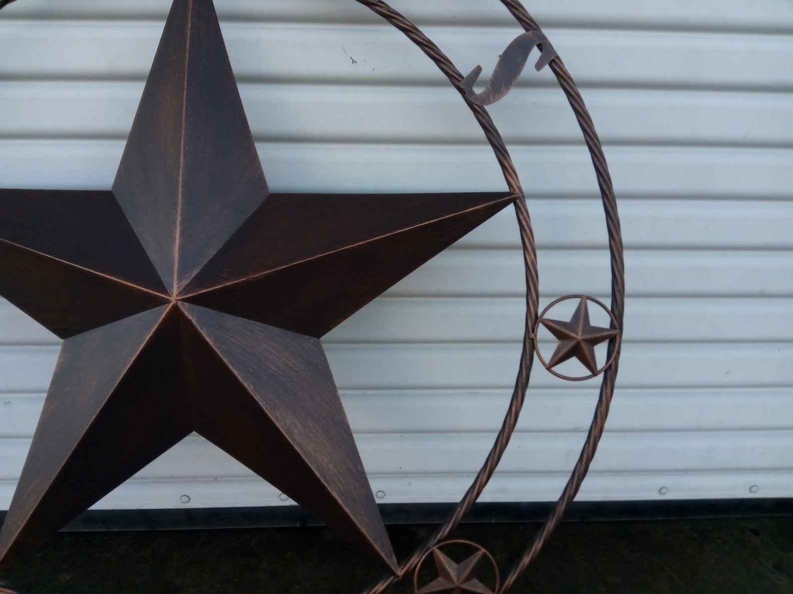 40 Texas Barn Star Lone Star With Twisted Rope Ring Design Western ...