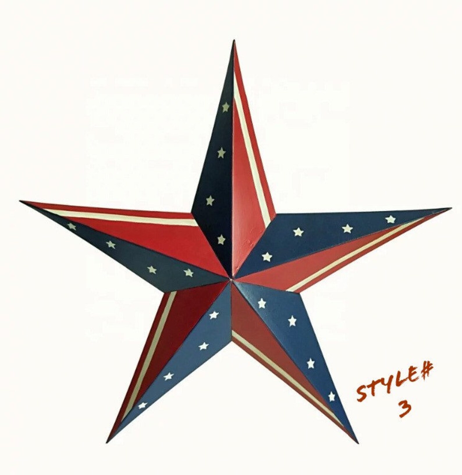 American USA Flag Metal Barn Star Wall Art Design Rustic Vintage Flag ...