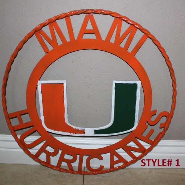 Miami Hurricanes Svg - Etsy