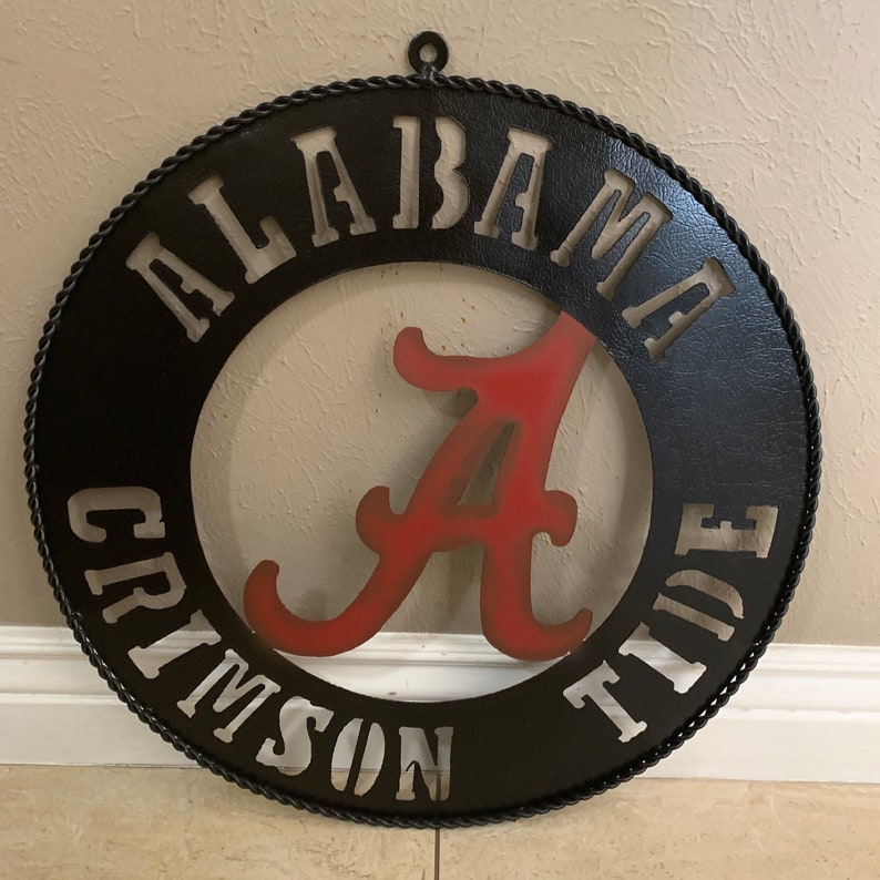 ALABAMA CRIMSON Tide Lasercut Custom Metal Vintage Metal Sign - Etsy