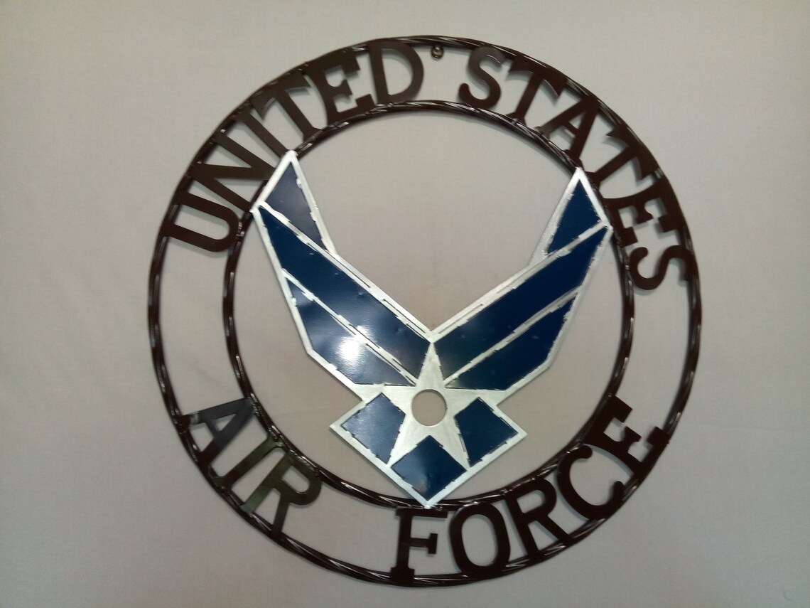 24 USA AIR FORCE Military Metal Wall Art Western Home | Etsy