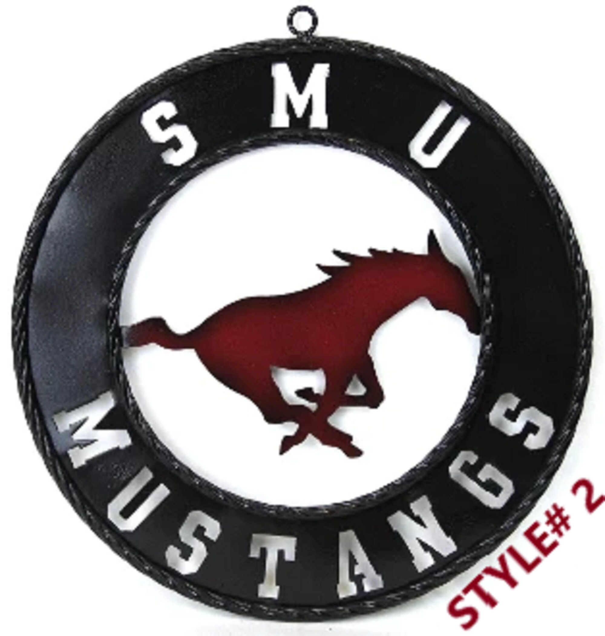 SMU MUSTANGS Custom Metal Vintage Craft Sign Wall Art Team Sign Western ...