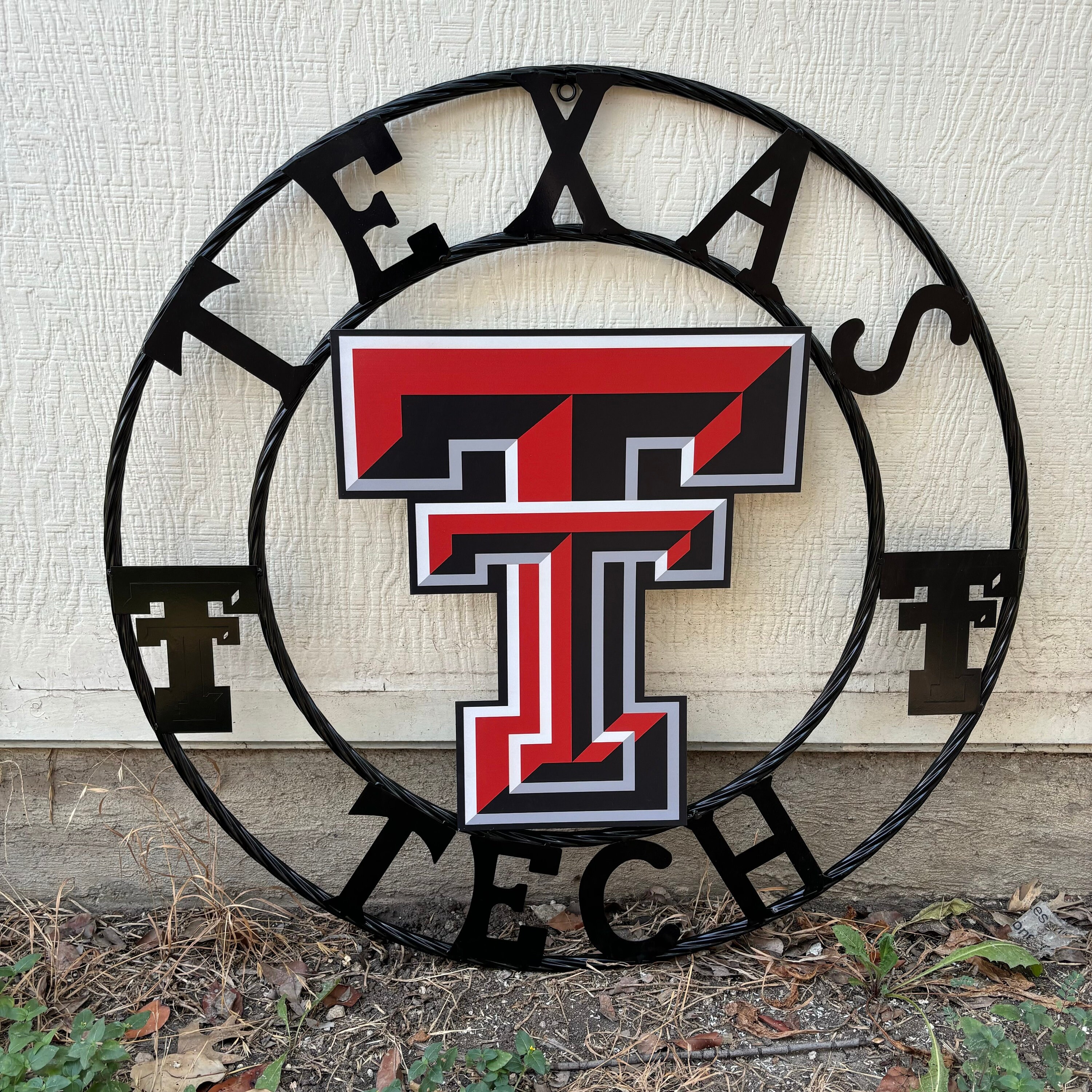 18",24",32" TEXAS Tech Custom Metal Vintage Craft Sign Western Home ...