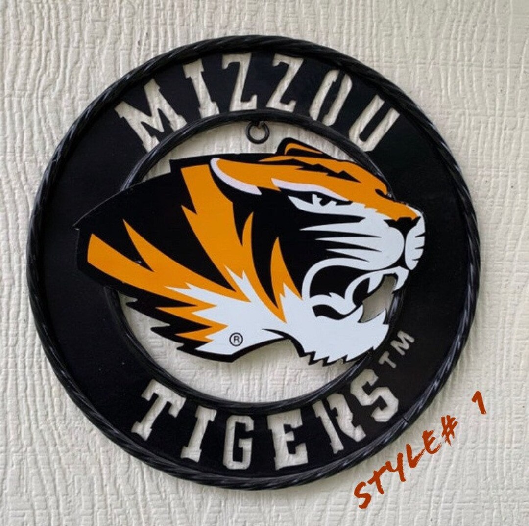 MIZZOU Missouri Tigers Custom Metal Vintage Craft Sign Western Home ...
