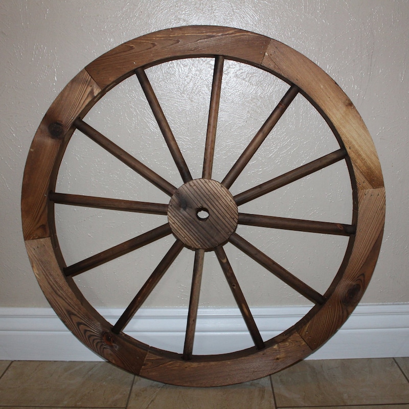 Wood Wagon Wheel - Etsy
