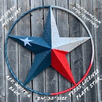 18",24",32" TEXAS Tech Custom Metal Vintage Craft Sign Western Home ...