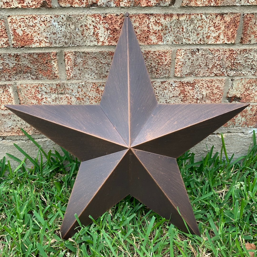 30 Barn Metal Star Wall Art Design Western Home Decor Vintage Rustic Bronze Handmade New Art Etsy
