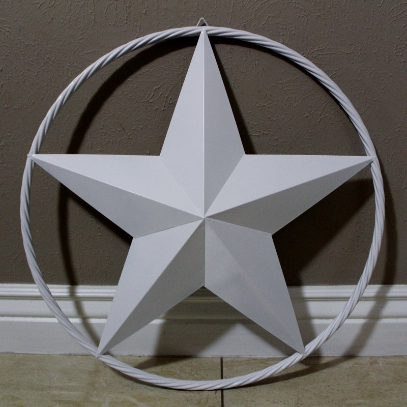 Barn Star White Metal - Etsy