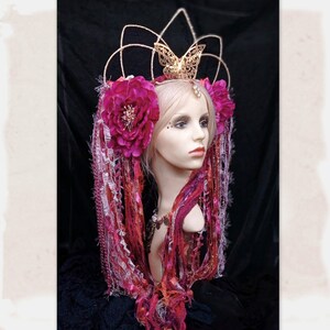 Spring Fairy Queen Crown With Butterfly Goddess Fantasy Headdress With ...