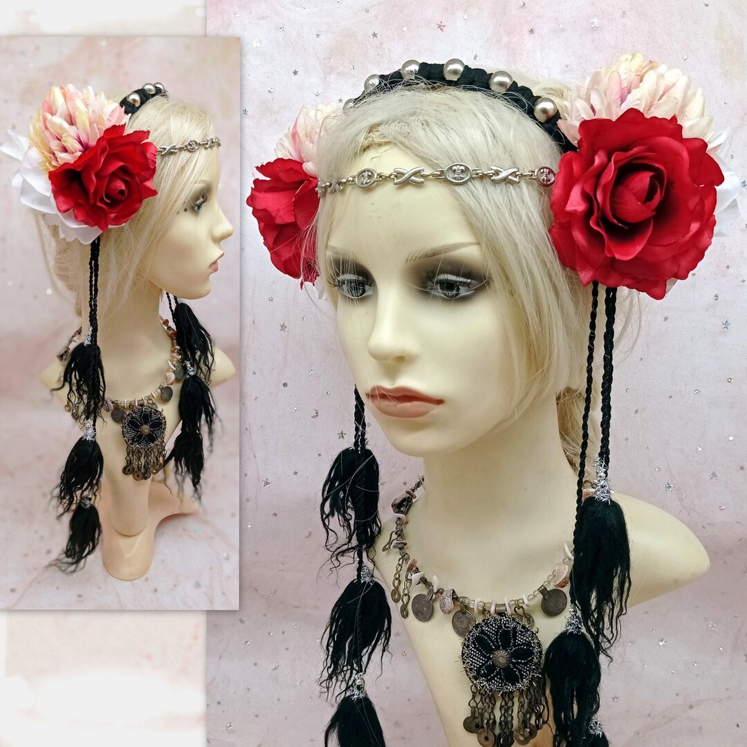 Tribal Fusion Headdress Festival Headpiece for Woman - Etsy