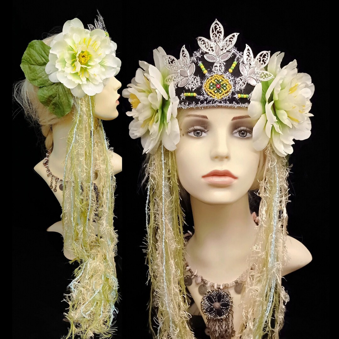 Forest Nymph Fairy Crown Fantasy Festival Headdress - Etsy