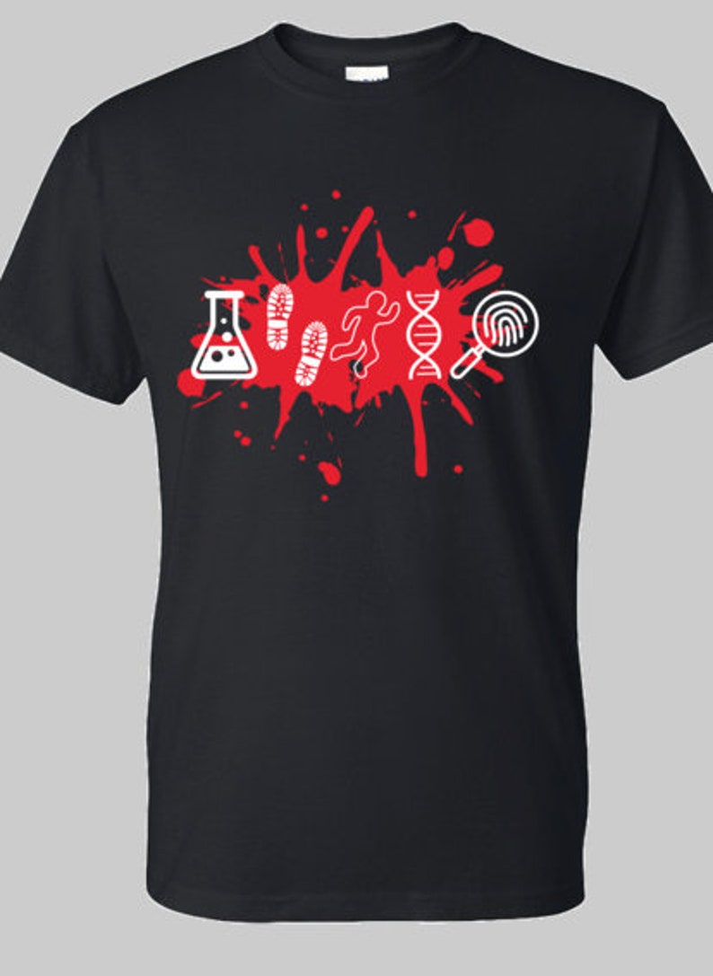 Forensic Science, Crime Scene, and Bloodstain T-shirt Crime Scene Shirt ...