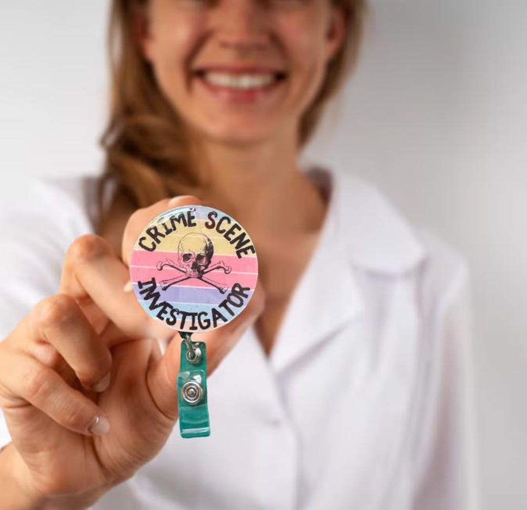 Crime Scene Investigator Badge Reel | Badge Reels for C S I | Themed ...