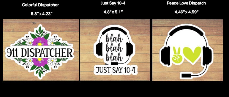 Dispatch Themed Stickers Communication Decals Sticker Emporium Stickers ...