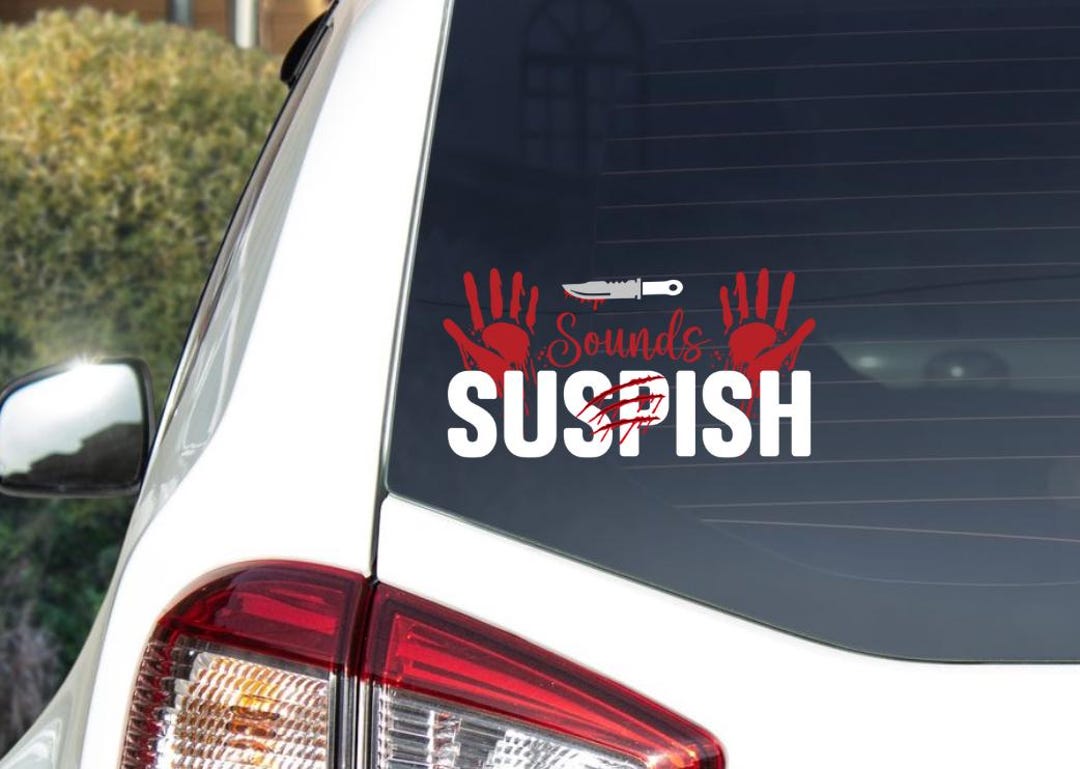 Sounds Suspish Auto Decal | True Crime Auto Decal | Crime Auto Decal ...