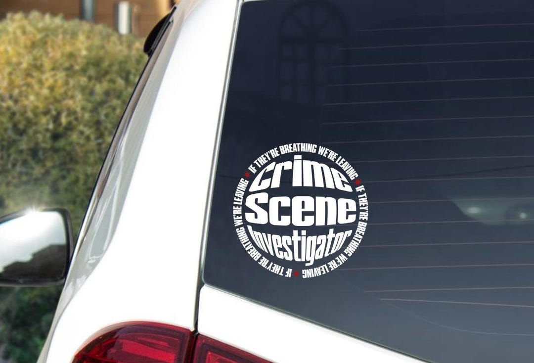 Crime Scene Investigator Auto Decal | CSI Auto Decal | Investigator ...
