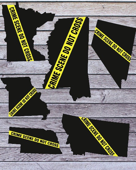 Crime Scene State Auto Decals CSI Auto Decal CSI State Decals Crime ...