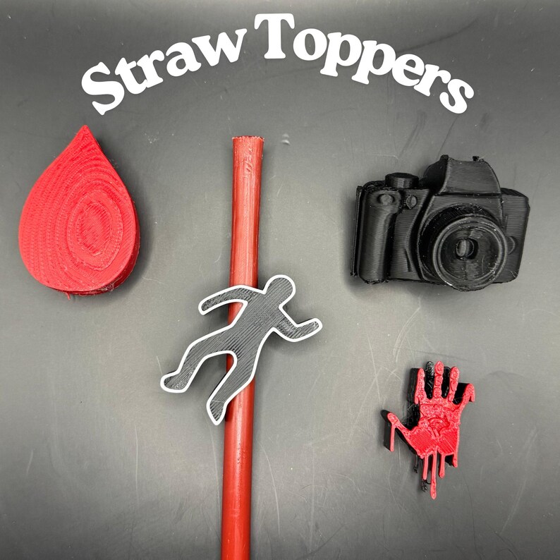 Crime Scene Straw Toppers | Crime Scene Gift | CSI Gift Idea | CSI ...