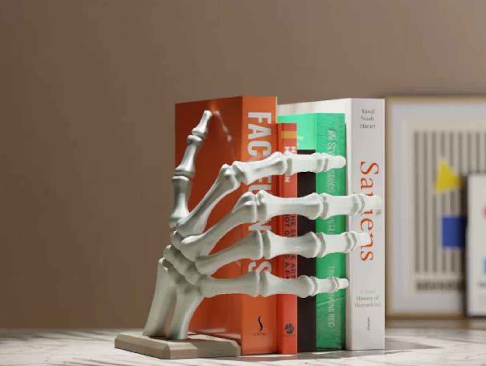 Skeleton Hand Bookends | True Crime Office Supply | CSI Office ...